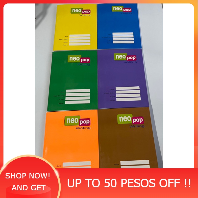 WRITING NOTEBOOK NEO POP, CARNIVAL, HOTS NOTEBOOK with PLASTIC COVER ...