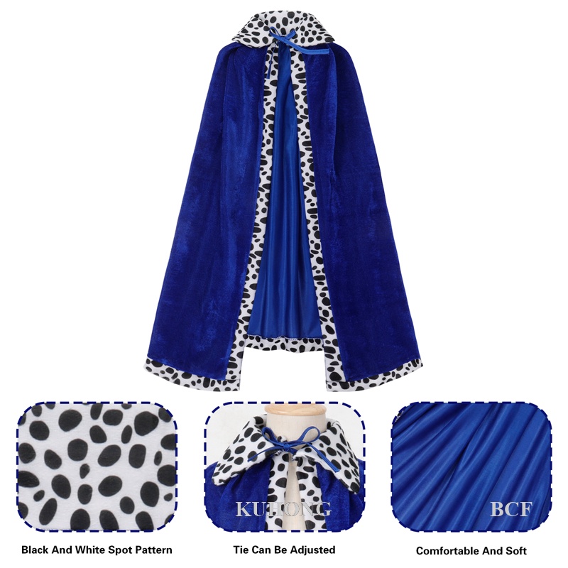 KUHONG Halloween Children'S Festival Costume Cloak King's Cape Show ...