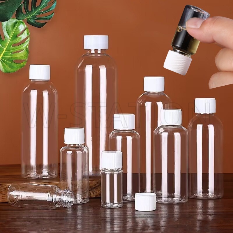 10/30/50/100ML Small Mouth Plastic PET Empty Seal Bottles / Multi ...