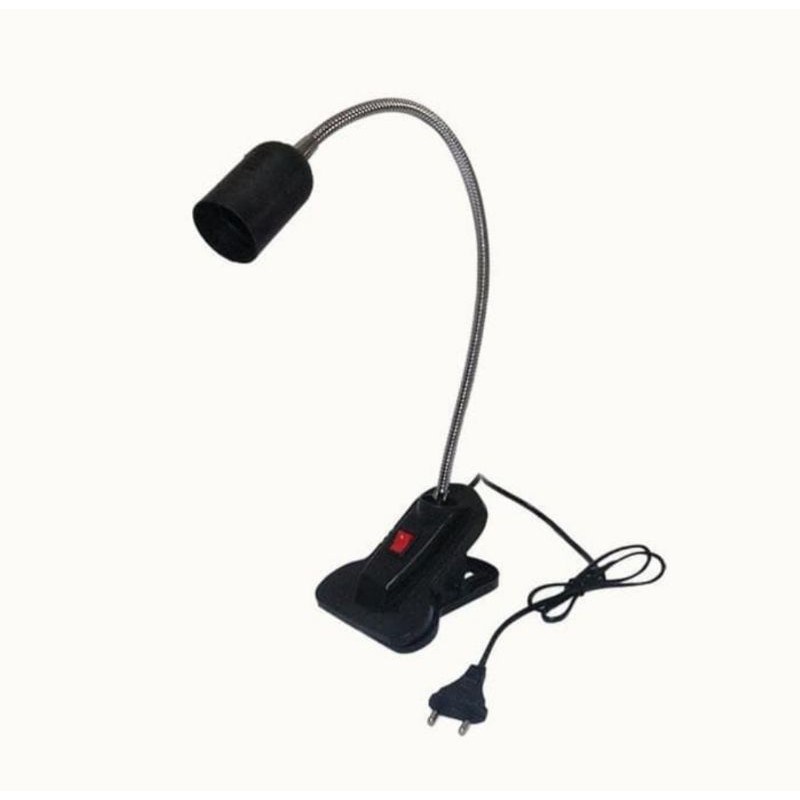 PUTIH HITAM Flexible Clamp Table Lamp / White Black Flexible Clamp ...