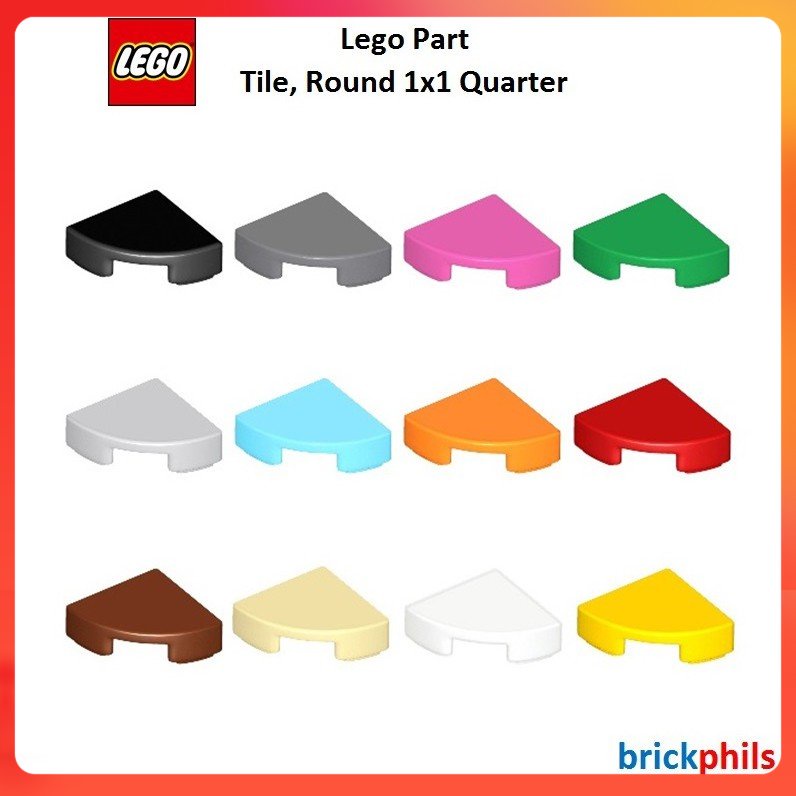 Lego Part 25269 - Tile, Round 1x1 Quarter (5pcs per Lot) | Shopee ...