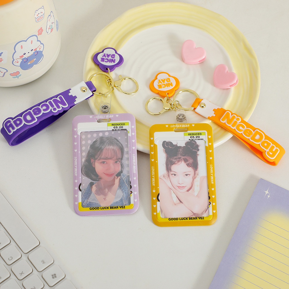 Cartoon Cute Student Bus Card Meal Card Protector Korean Version Photo ...