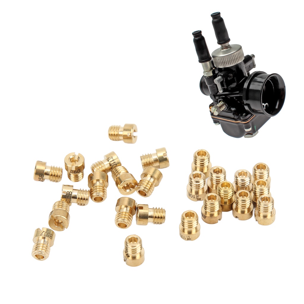 TIM 25pcs Main Jet Carburetor Carb Main Jet Kit 55‑115 M5 Replacement ...