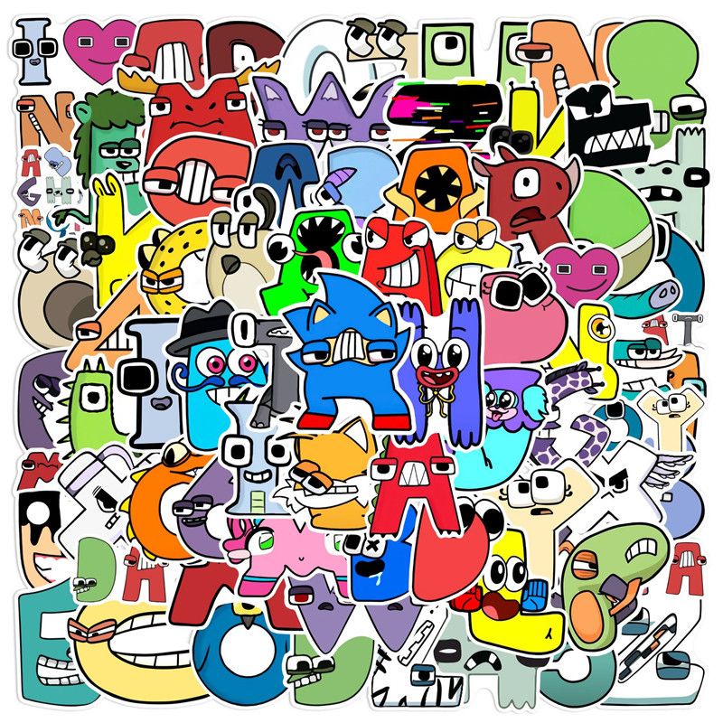 100 Sheets Alphabet Lore Letters Legendary Stickers English Children ...