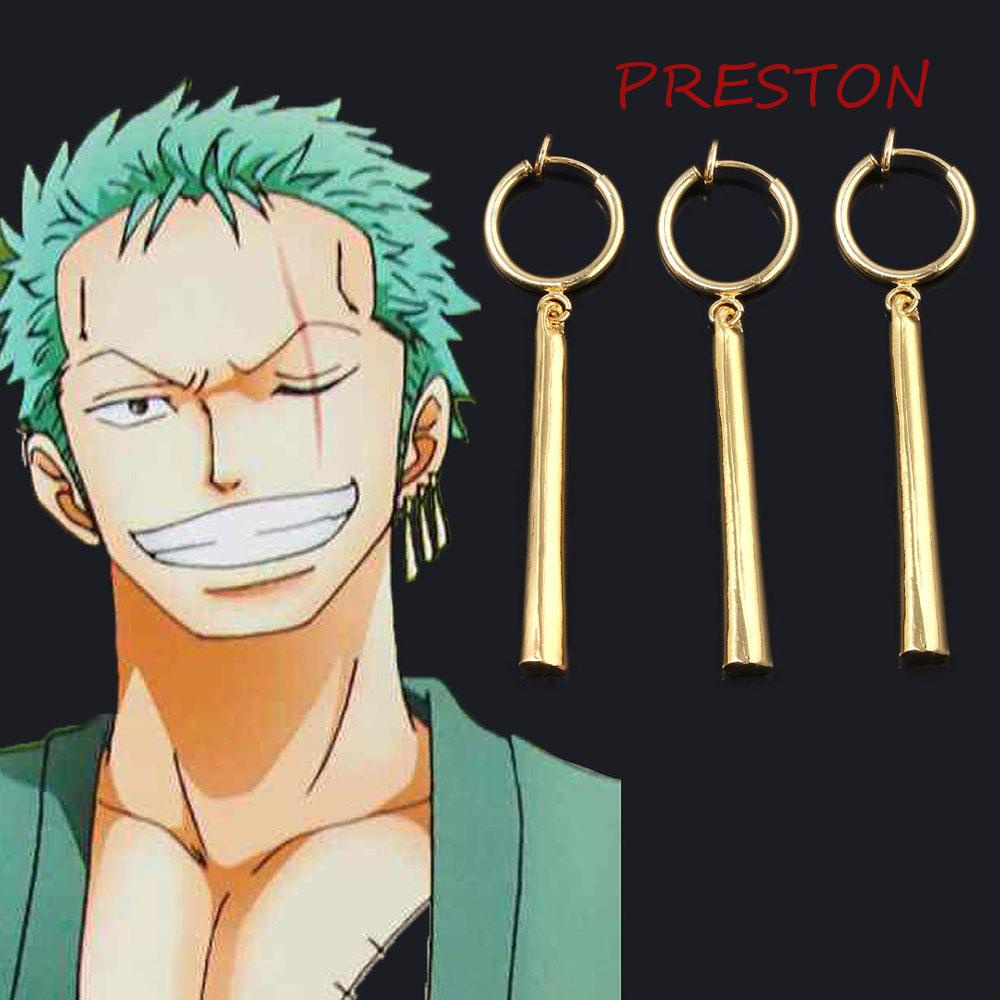 PRESTON Cosplay Clip Earrings 3 Pcs/Set Fashion Jewelry Cartoon Roronoa ...