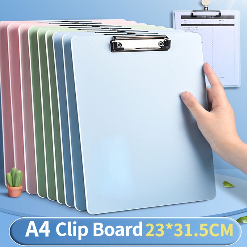 A4 Clipboard Student Writing Pad Clip Board Hard Board Clip Pad Folder ...