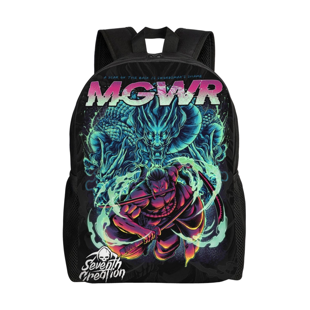 Roronoa Zoro Backpack Teenager School Bag Canvas Notebook Backpack Bag ...