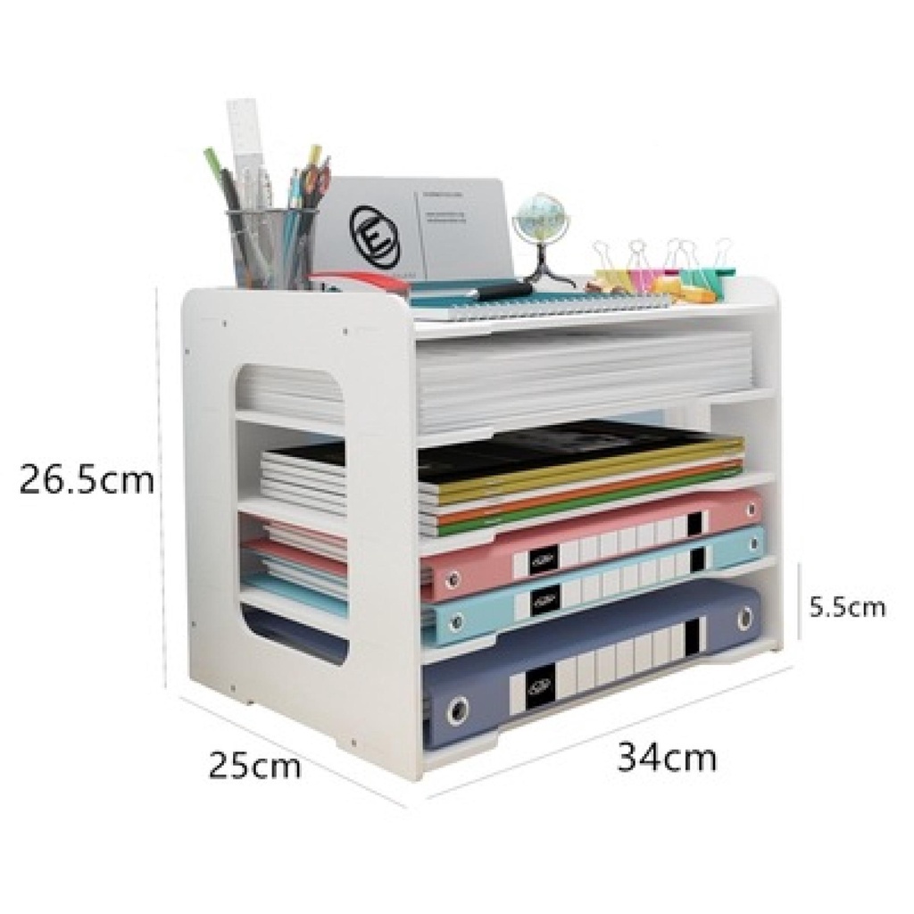 File Organizer Rack Desk Organizer Multi-layer for Long bond Document ...