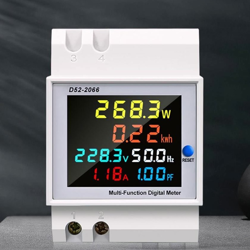 New AC monitor 110V 220V 380V 100A Voltage Current Power Factor Active ...