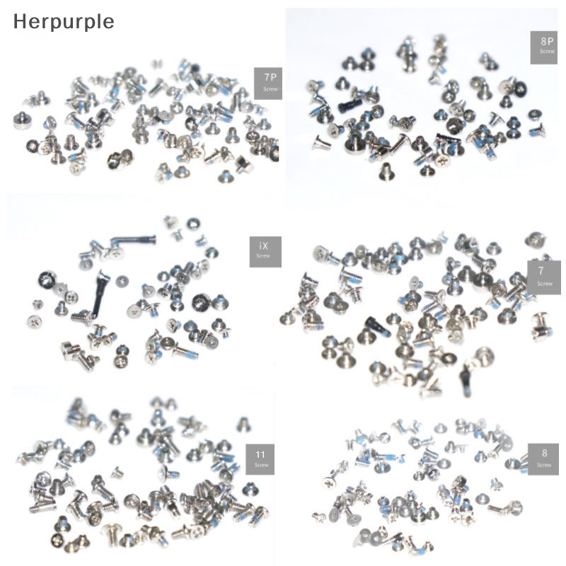 Herpurple Full Set Screw with 2 Bottom Dock for iPhone X 7 8 plus ...
