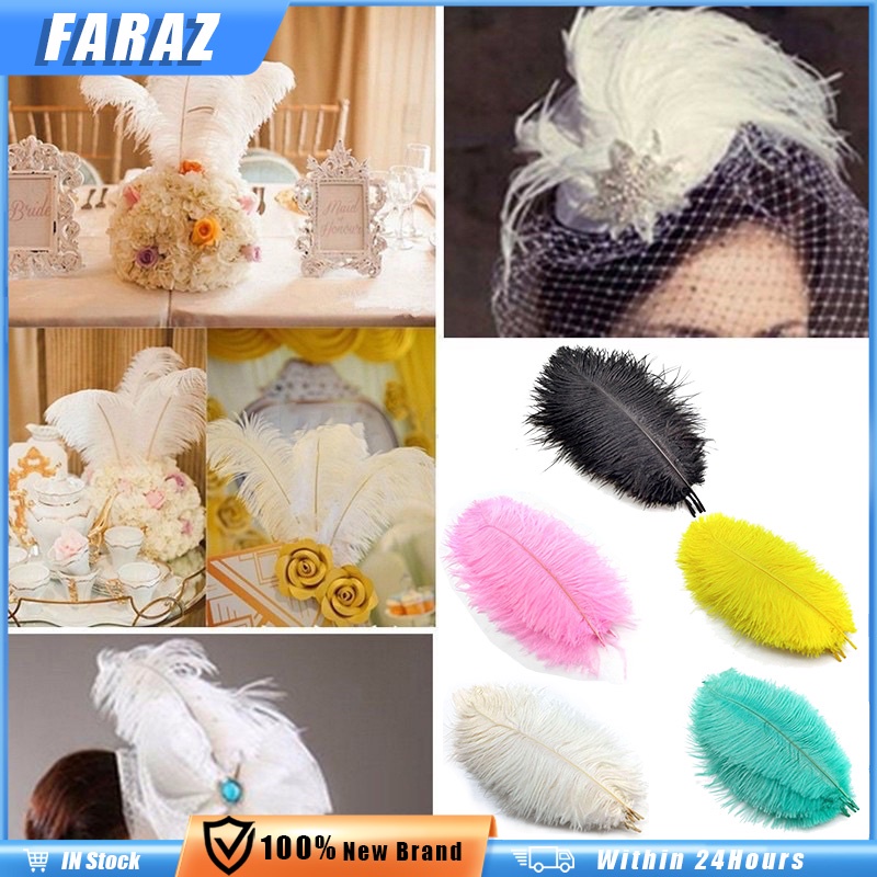 15-35CM Fancy Fluffy Colorful Real Ostrich Feather Plumes for Wedding ...