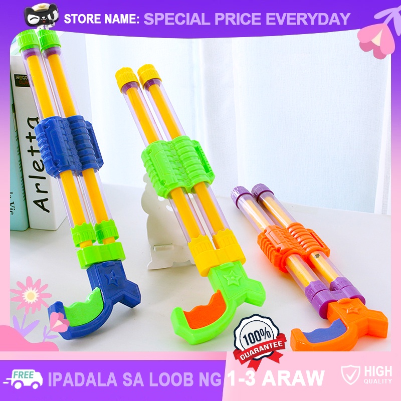 Long Range Water Guns Pull-push Pump Type Outdoor Beach Pool Party Toys ...