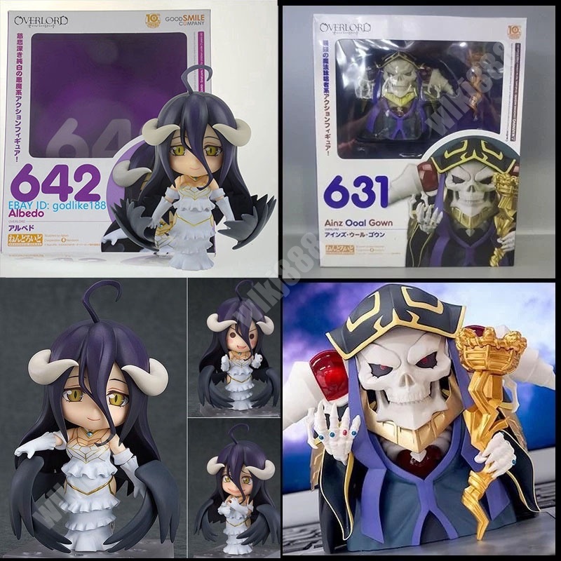 Overlord Nendoroid 642 Albedo 631 Ainz Ooal Gown Action Figure ...