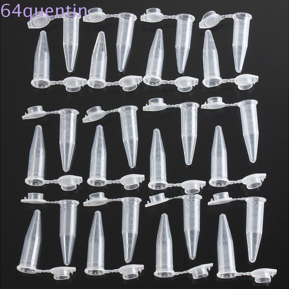 QUENTIN 50/100Pcs Lab Test Tube Micro Container Centrifuge Tubes With ...