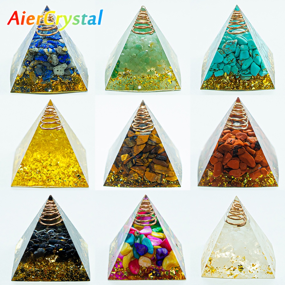 1.57inch Natural Crystal Pyramid Energy Quartz Amethyst Reiki Healing ...
