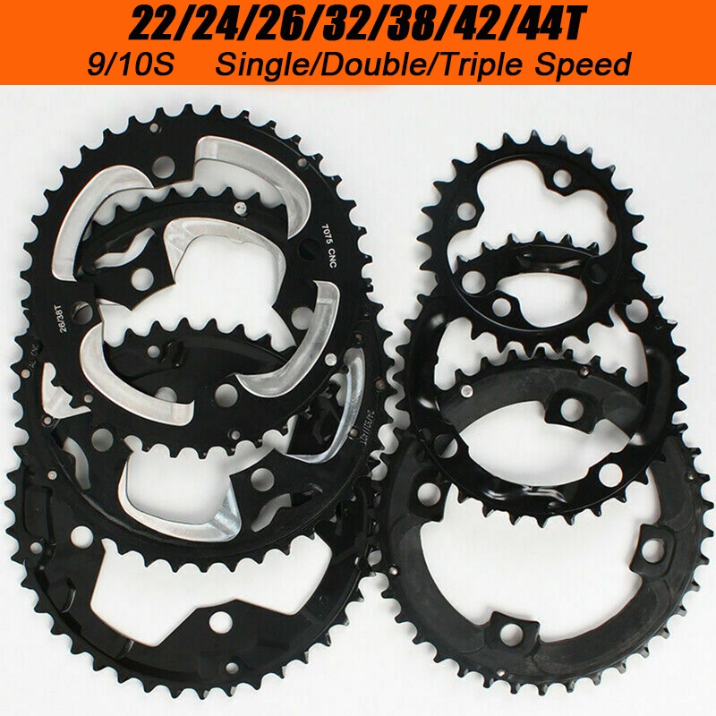 104BCD Bike Chainring 22/24/26/32/38/42/44T Chainwheel 9/10 Speed Bike ...