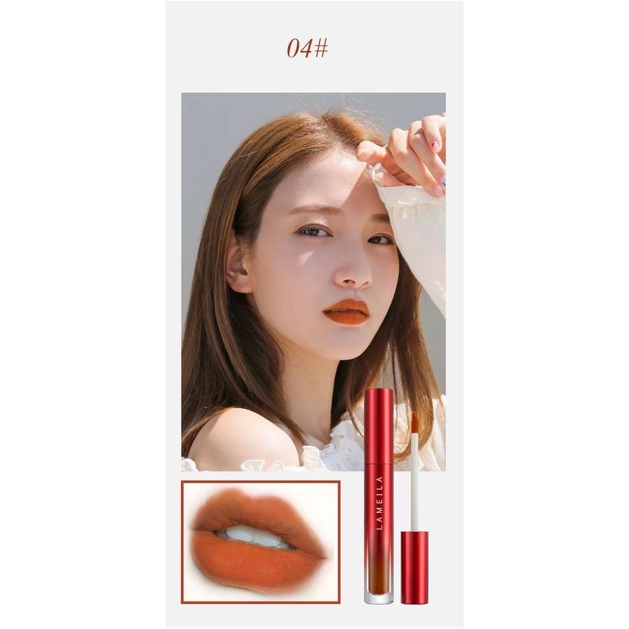Lameila Luquid Lip glaze ,Velvet Lip Tint/Gloss/Glaze Beauty Cosmetic ...
