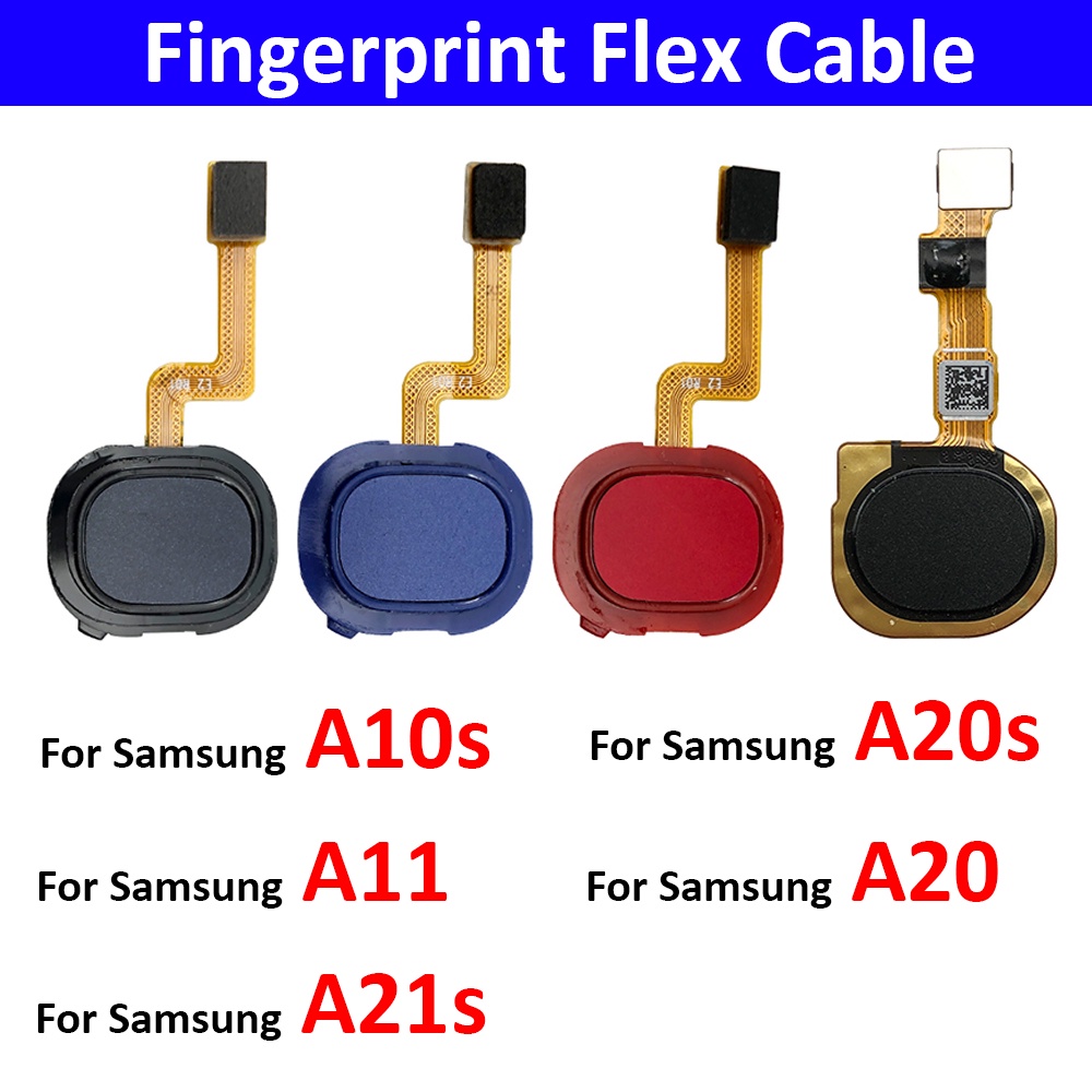 New Home Button FingerPrint Touch ID Sensor Flex CableFor Samsung A10S ...