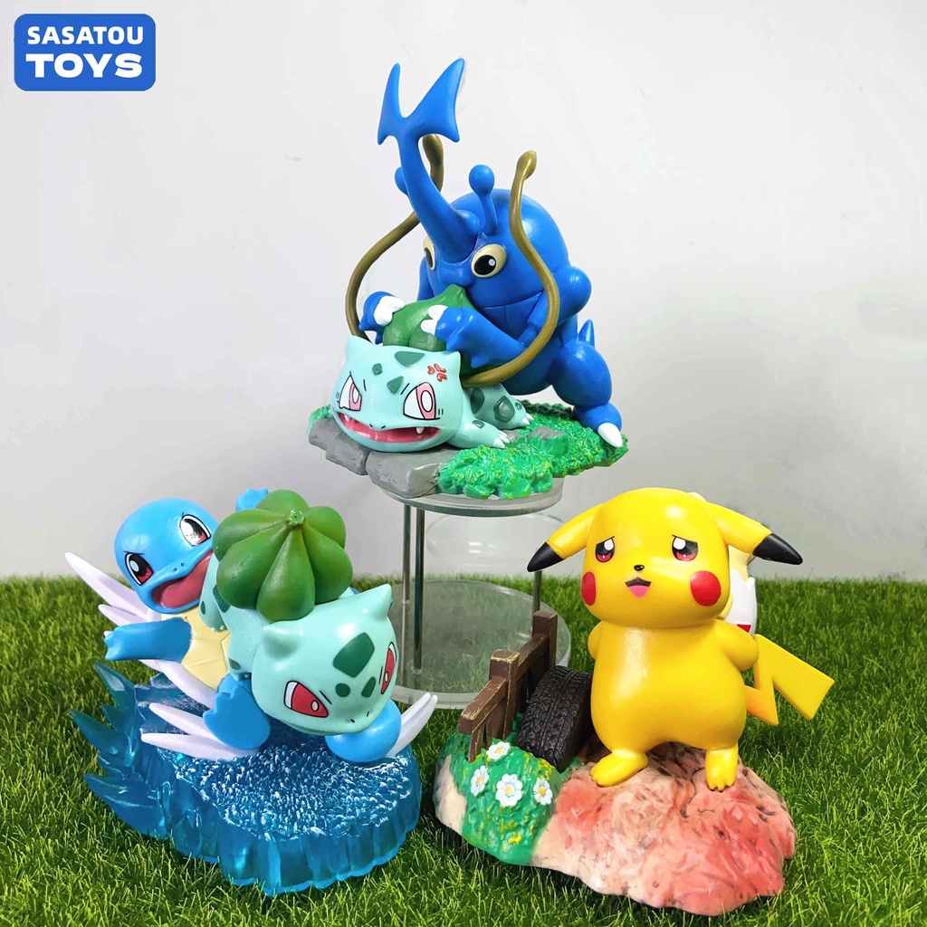 Pokemon figures Heracross Pikachu Bulbasaur Squirtle Togepi Pokemon ...