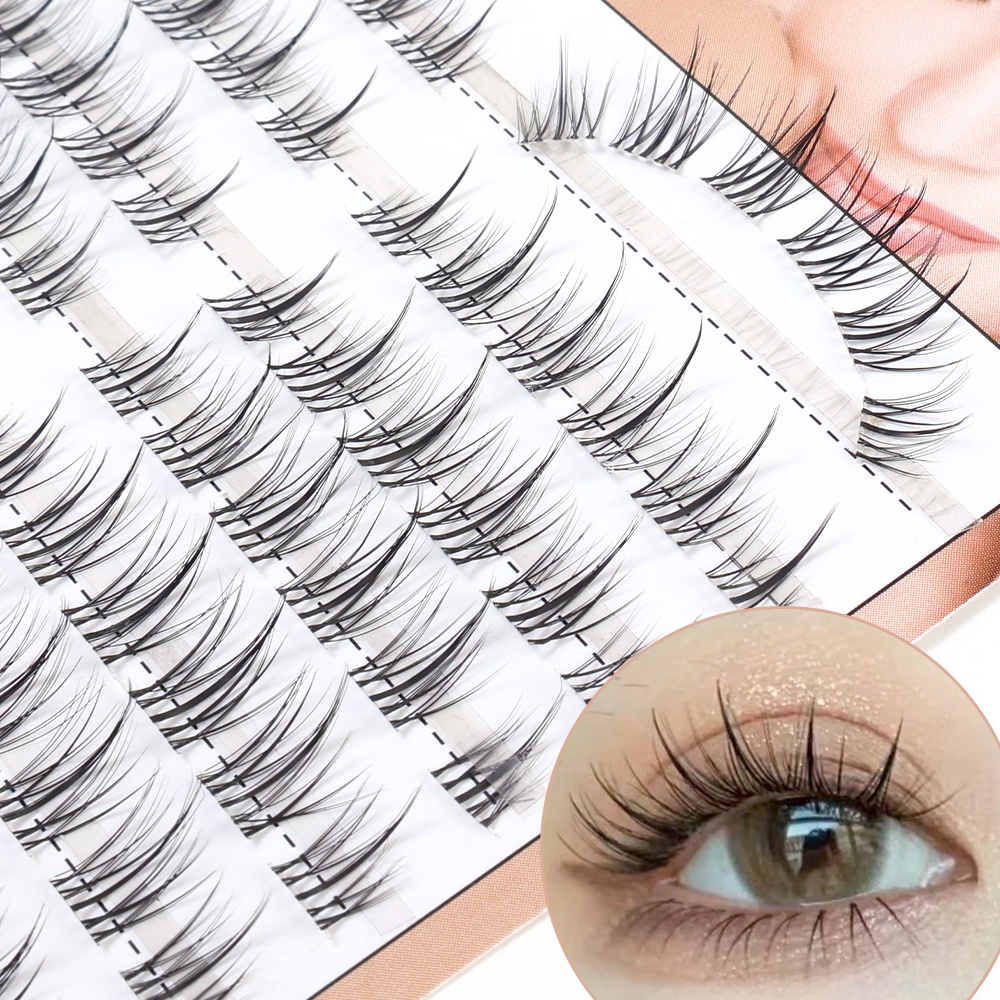 Natural Girl Makeup Small Fresh Single Cluster False Eyelashes/Self ...