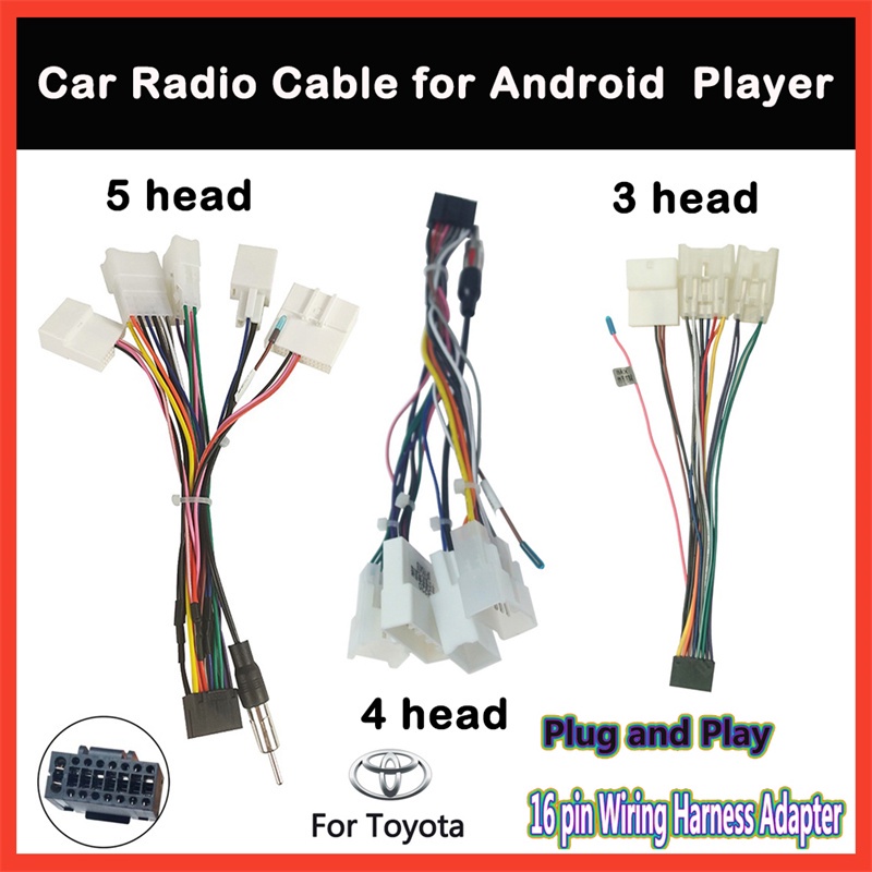 OEM Plug and Play Power Cable Socket Perodua Series For Android Player ...