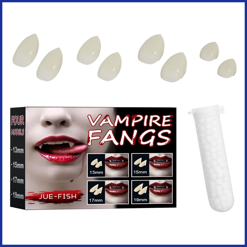 Vampire Fangs Cosplay Dentures Fake Vampire Dentures with Adhesive ...