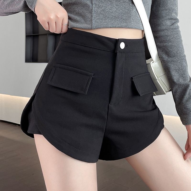 [XS-5XL] Large Versatile Women's Shorts Wide Leg Short Pants Side Split ...