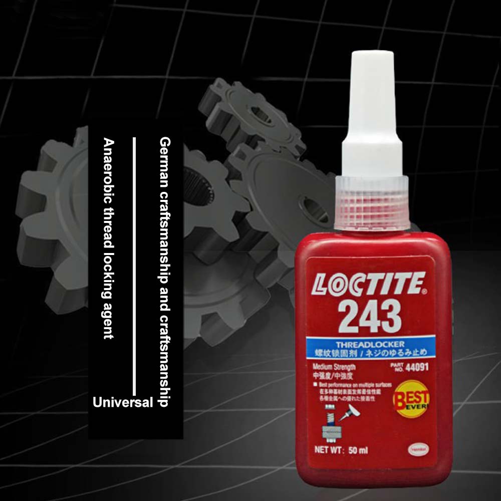 LOCTITE 243 Threadlock Medium Strength Metal Bolt Screw Retainer Glue ...