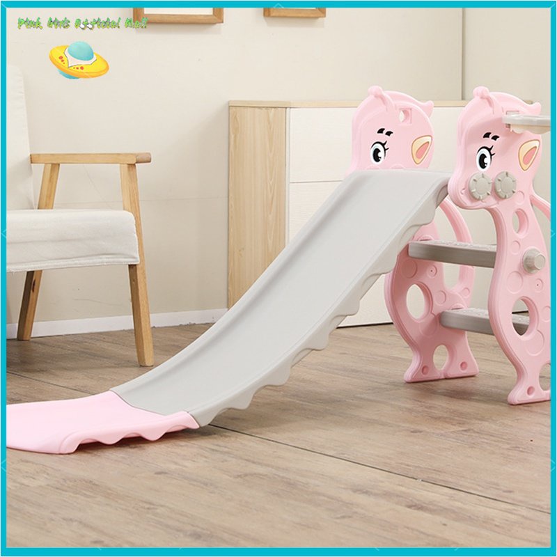 Children Fawn 2 In 1 Slide Toys Set with Basketball Hoop Toy Children's ...