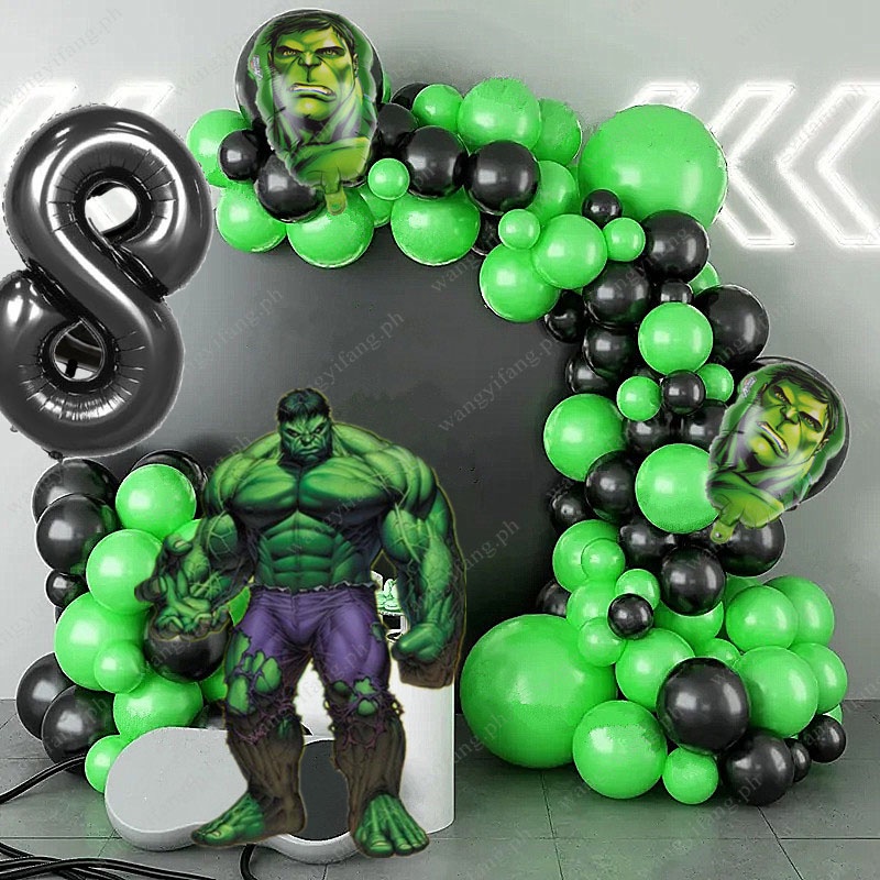 1set Avengers Hulk Balloons Set Boys Birthday Party Decoration Baby ...