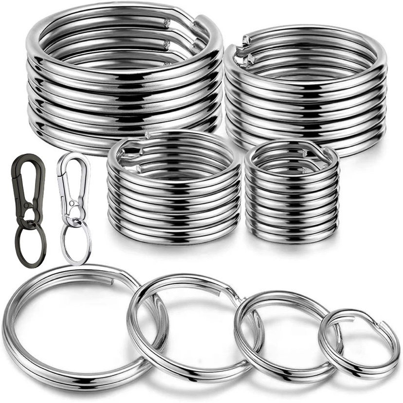 Silver Plated Metal Keychain Ring/Split Ring/Key Holder Rings/Waist ...