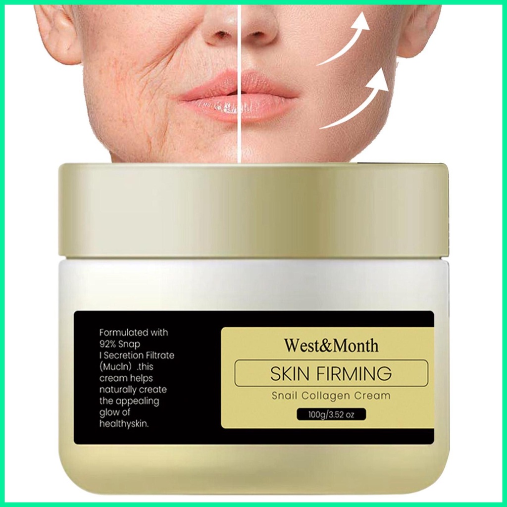 Korean Snail Collagen Lifting Fine Lines Face Firming Cream Moisturizer Whitening Face Cream for ...