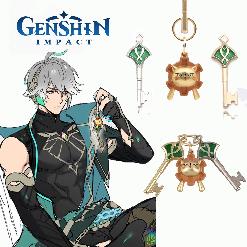 Game Genshin Impact Alhaitham Kaveh Housekeys Keychains Cosplay Sumeru ...