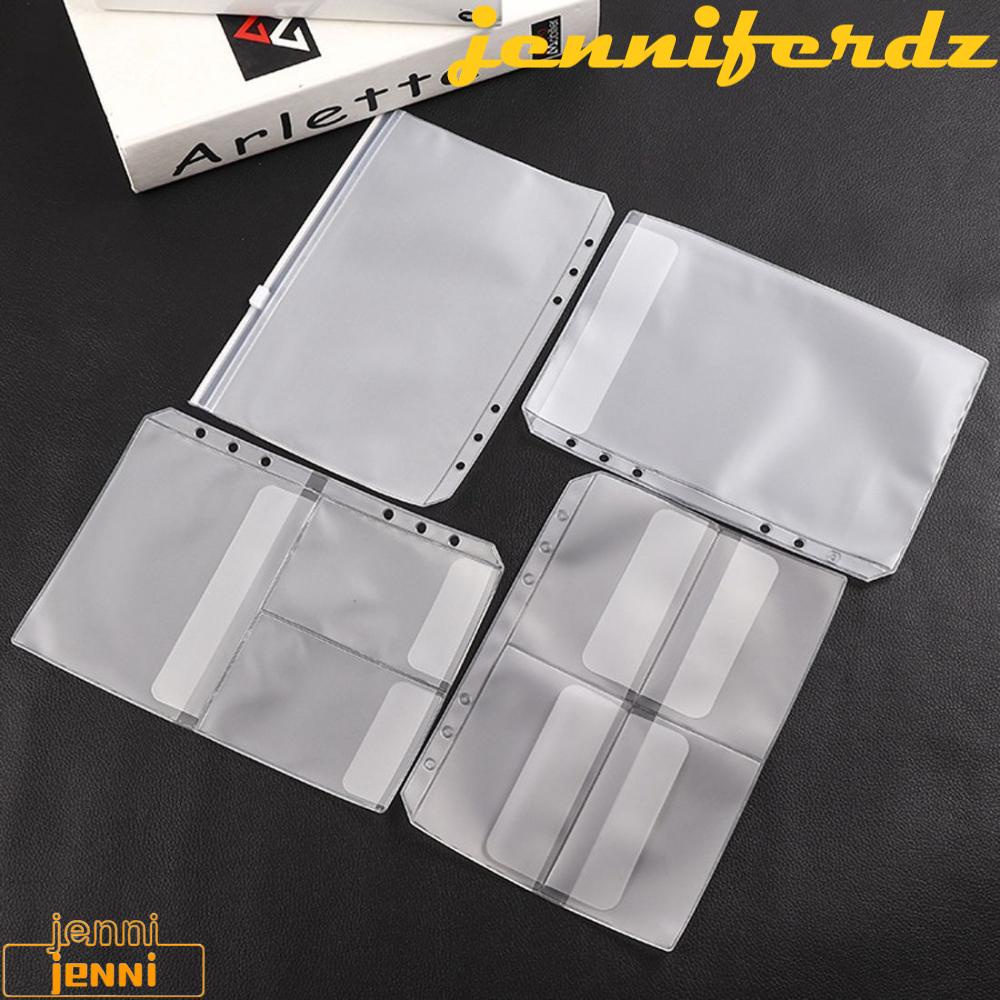 JENNIFERDZ PVC Notebook Pouch Bags Convenient A5 A6 File Holder Card ...