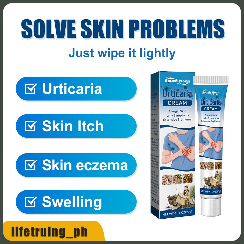 20g South Moon Urticaria Cream Relieving Skin Rash Bacteria Itching ...