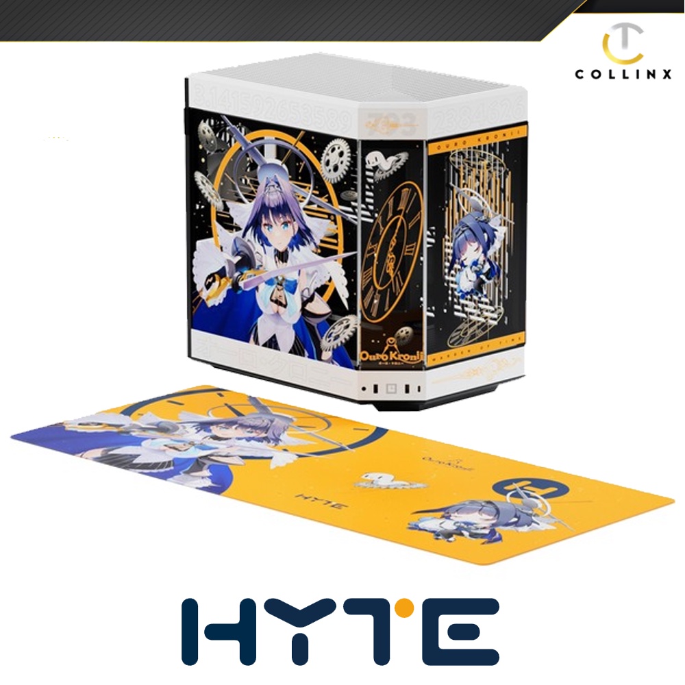 Hyte Y60 Ouro Kronii Mat Bundle - Premium ATX Case + Desk Pad PC Case ...