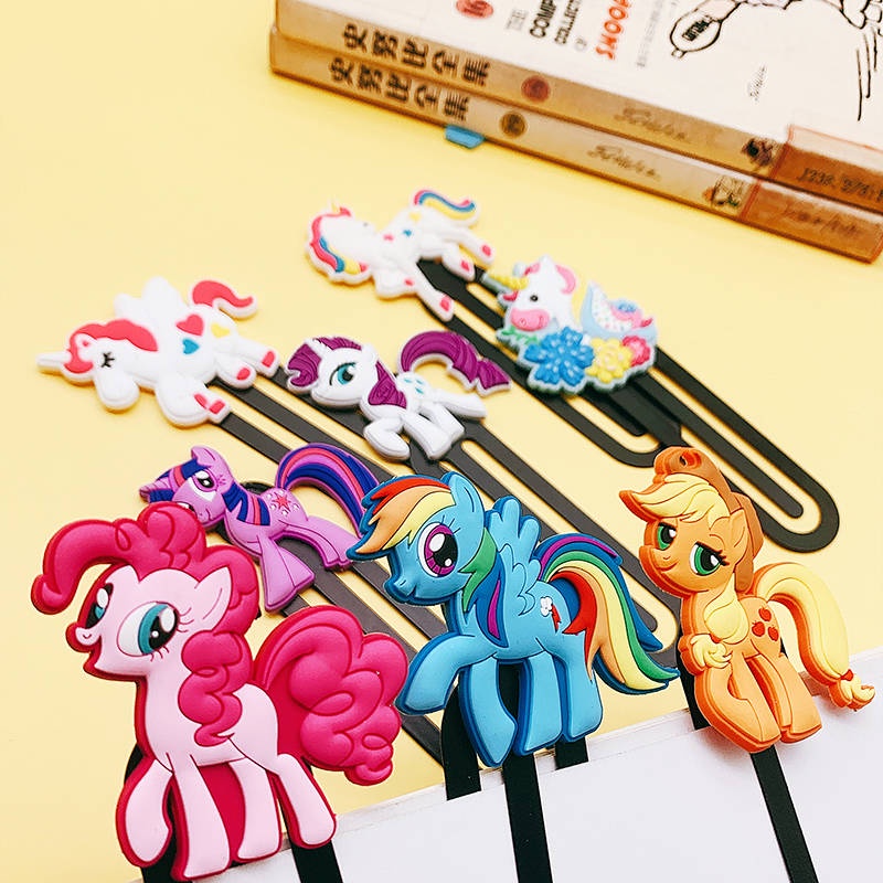 Little Pony Cartoon Bookmark Cute Folding-Free Book Page Note Reading ...