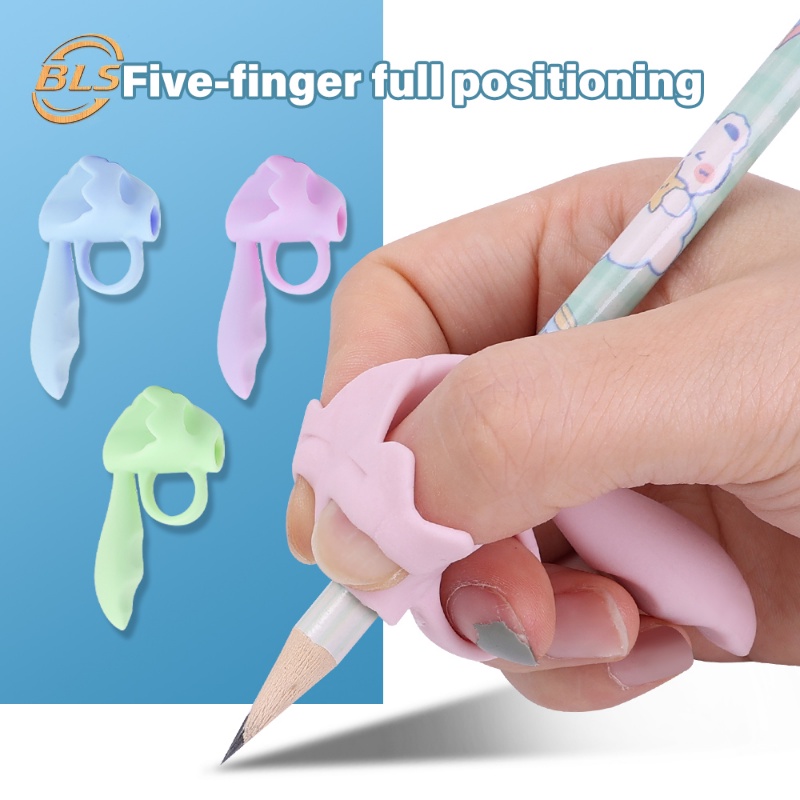 Five-Finger Student Posture Correction/ Soft Silicone Pencil Holder ...