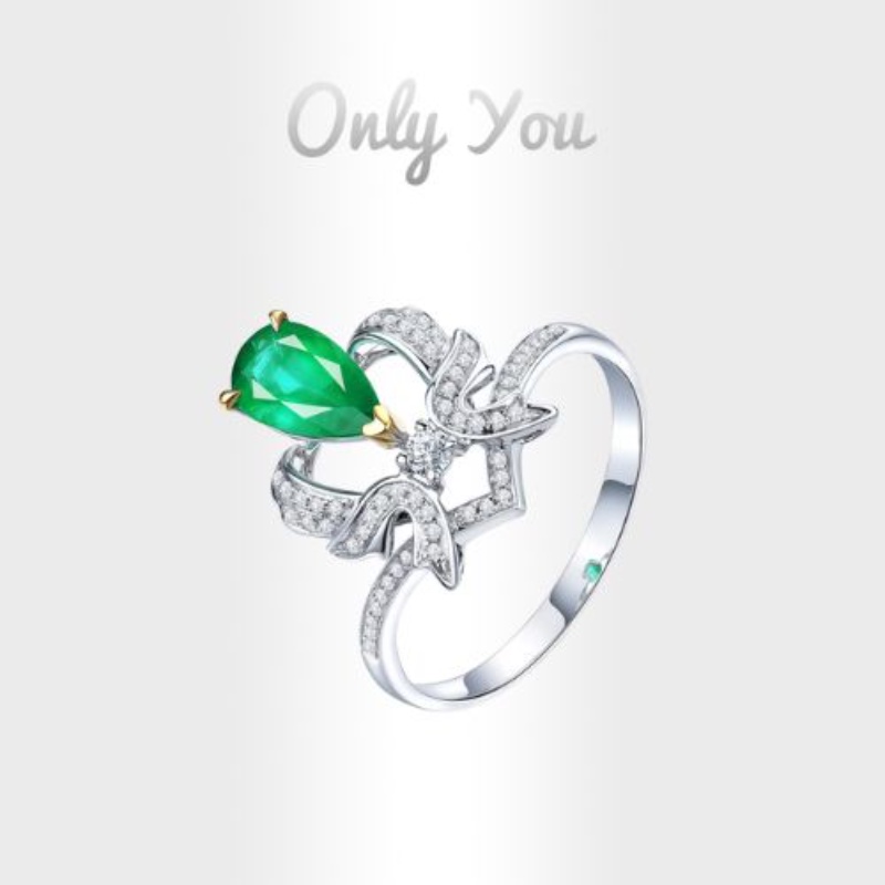 Only You S925 Silver New Water Drop Pear-Shaped Crown Ring | Shopee Philippines