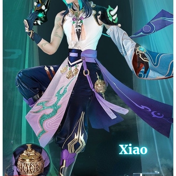 Miaowucos Genshin Impact cos Xiao cosplay game anime clothing | Shopee ...