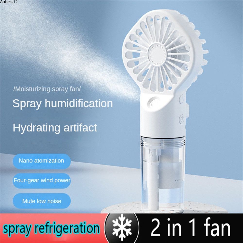 Summer Portable Mini Fan 2 In 1 Humidifier Electric Usb Rechargeable ...