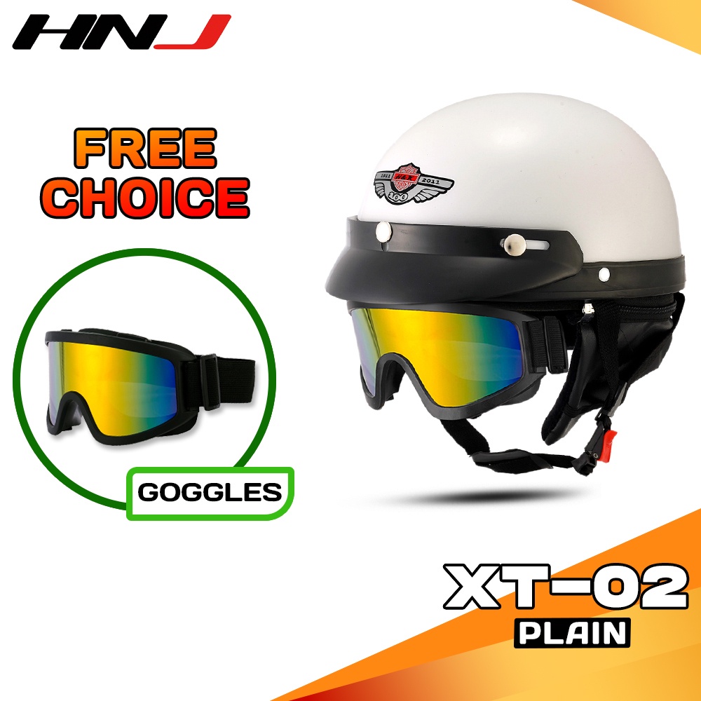 HNJ XT-02 Half Face Vintage Harley Retro Motor helmet for motorcycle ...