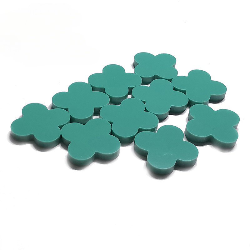 Natural stone Four-Leaf Clover Synthetic Turquoise Stone Inlaid ...