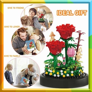 Flower Building Blocks | Sunflower Building Kit | Rose Bouquet for DIY ...