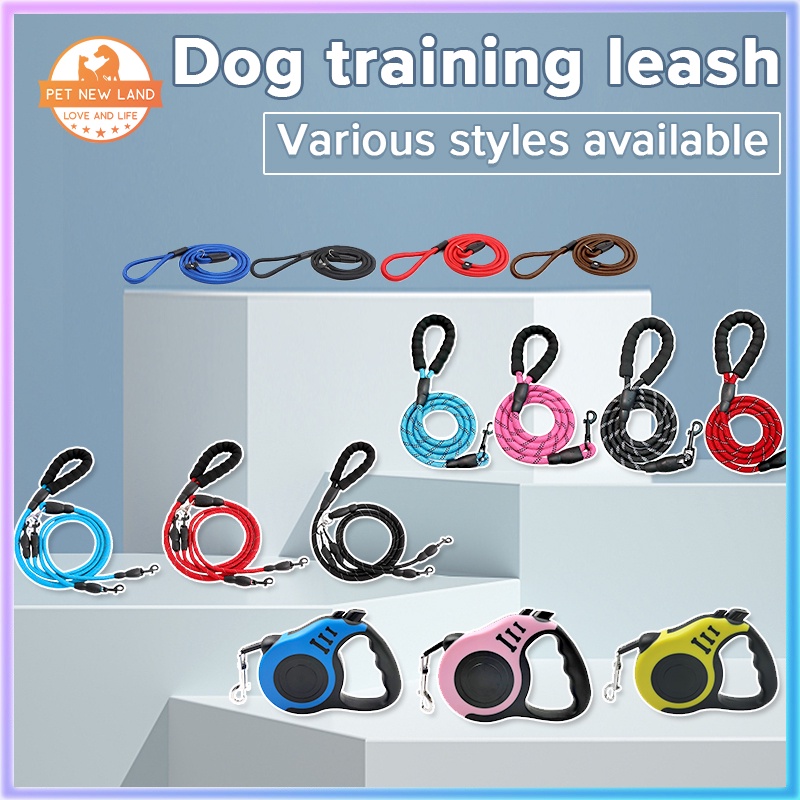 Dog leash Various Styles Of Traction Ropes Nylon/ Reflective/ 1 Drag 2 ...