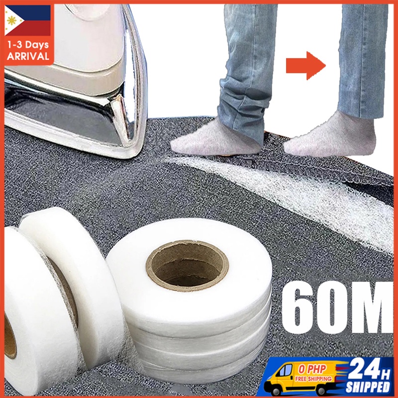 Double-sided Non-woven Adhesive Fabric Cloth Iron on Hem Tape Interlining Web DIY Sewing Crafts ...