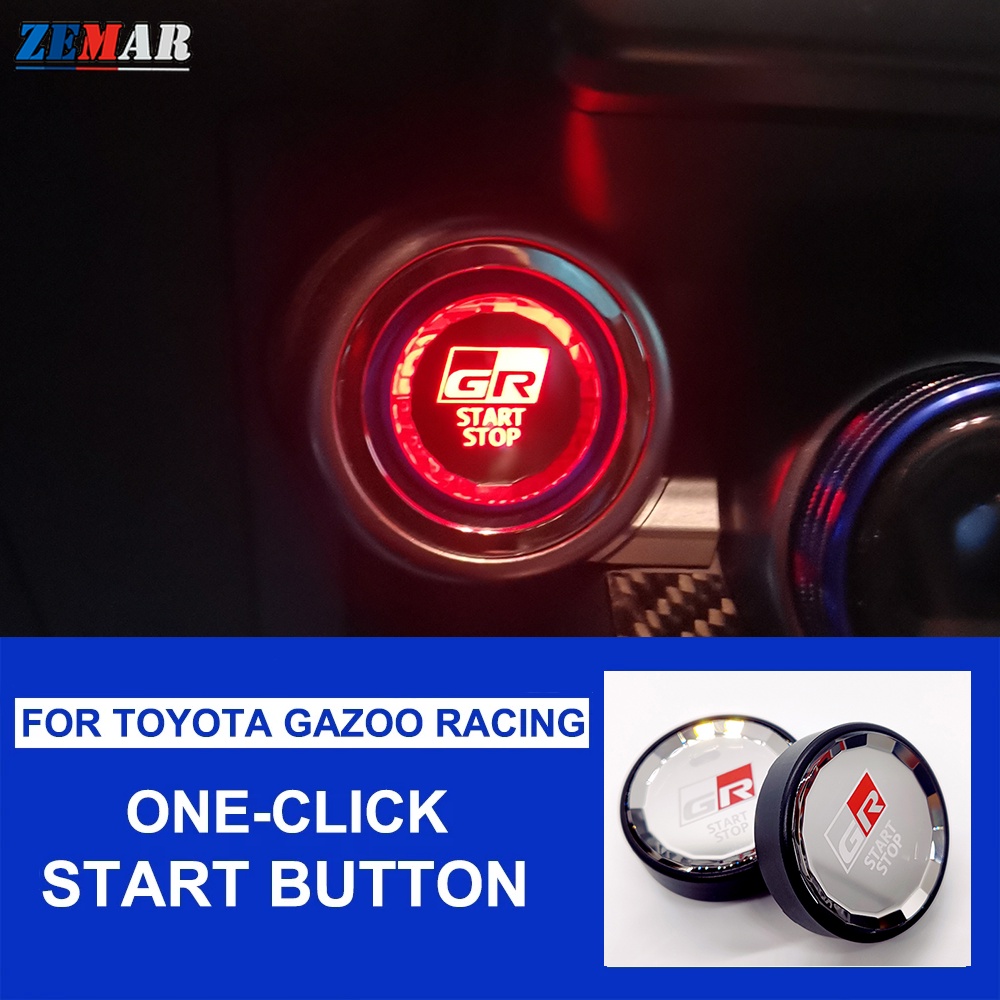 Toyota GR Crystal Push Start Button Cover Fits Wigo Vios Rush Innova ...