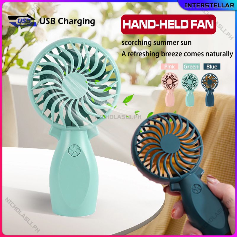 Handheld Mini Stand Fan Portable Rechargeable Fan power storage gift ...