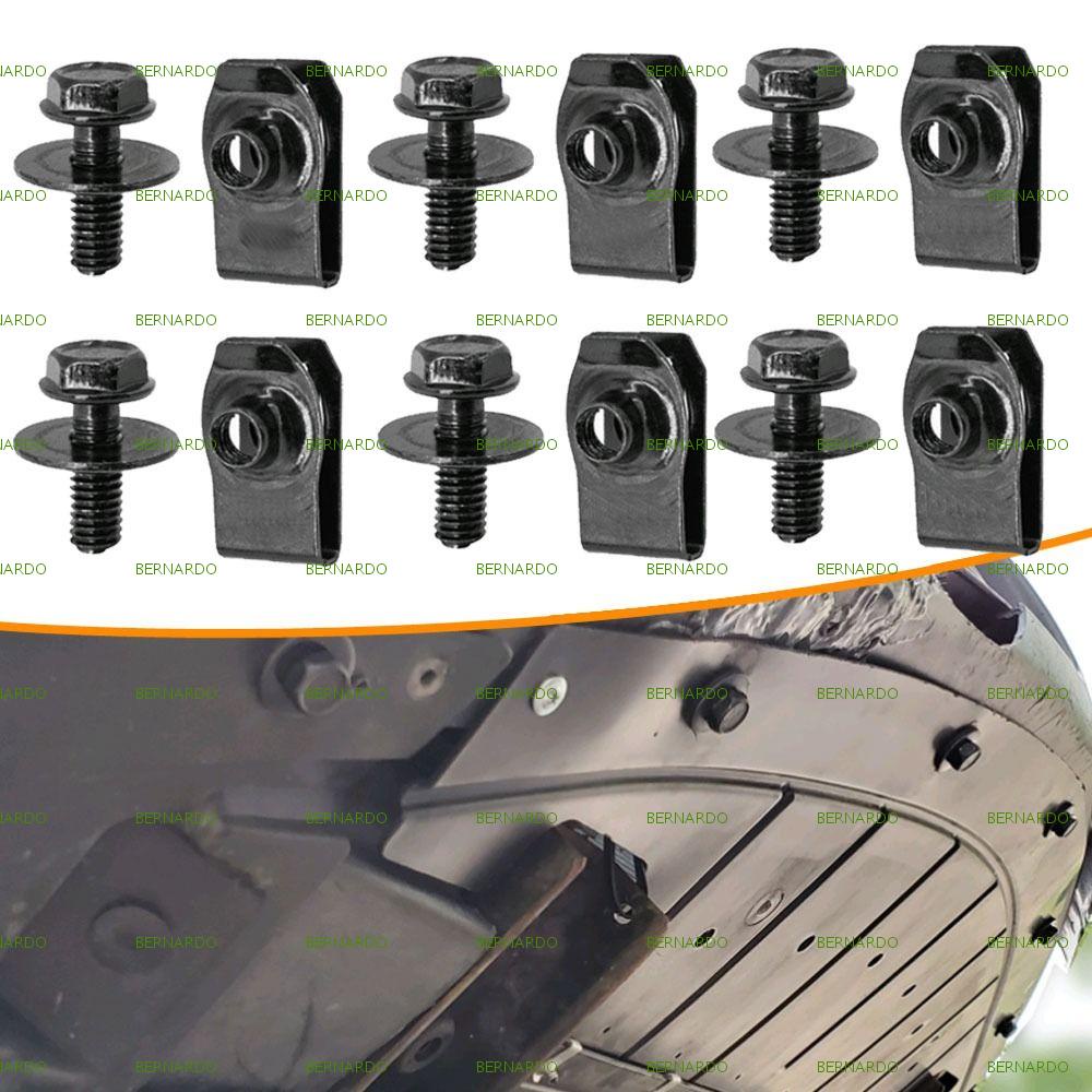 BERNARDO1 5/10pcs Car Body Bolts, M6 U-clamp Car U-nut Clips, Splash ...