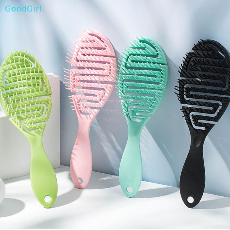 GoodGirl Wet Brush DryCurved Comb Massage Comb Fluffy Shape Ribs ...